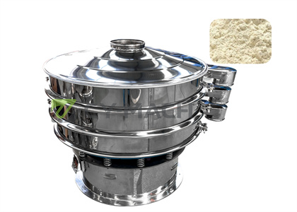 Rotary vibrating screen solution to improve calcium powder screening ...